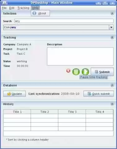 dotProject Desktop Tracking