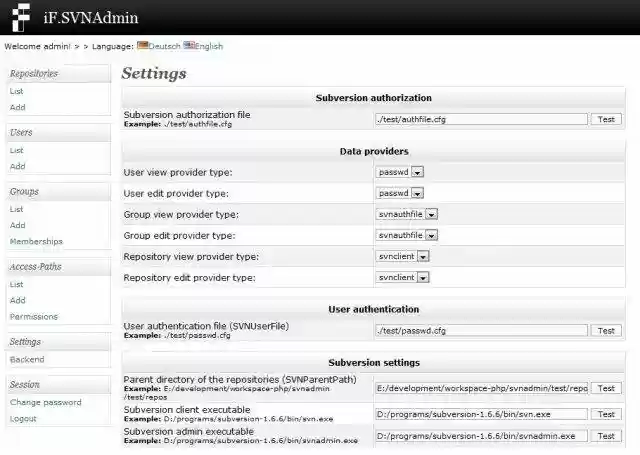 iF.SVNAdmin