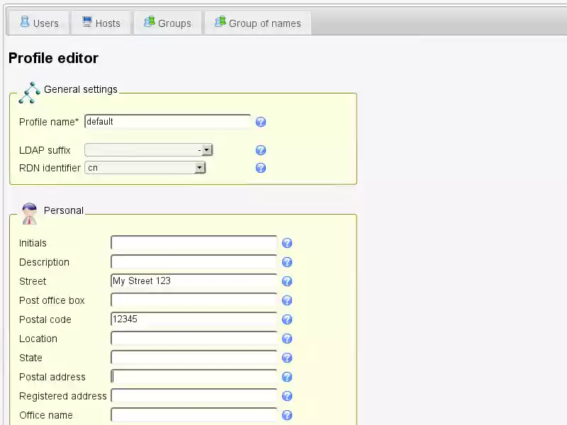LDAP Account Manager