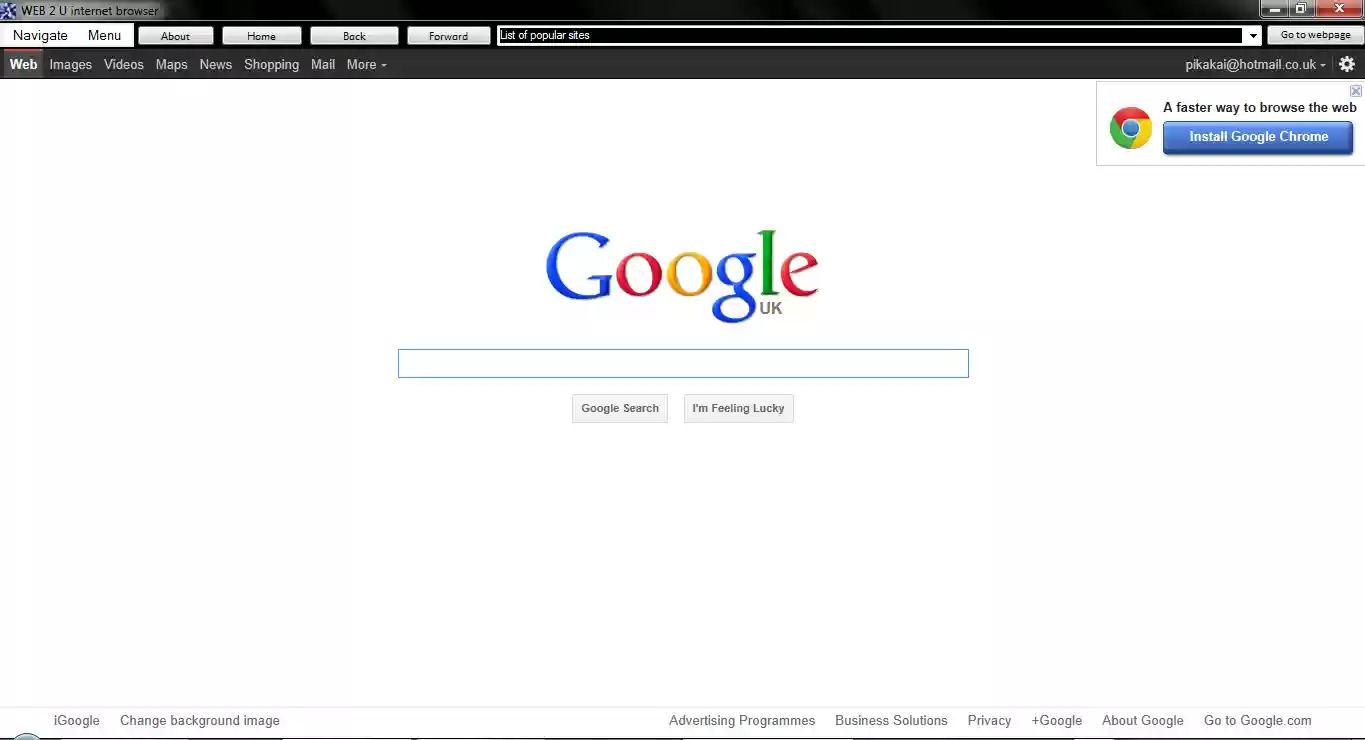Web 2 U Simple Fast Web Browser