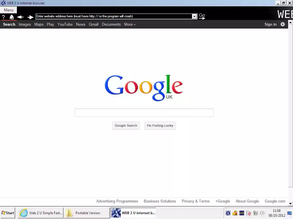 Web 2 U Simple Fast Web Browser